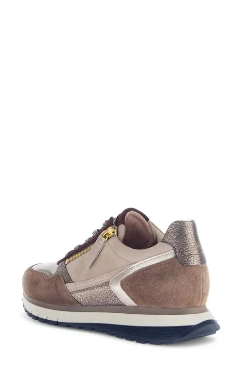 Gabor Cora Low Top Sneakers With Metallic Accents