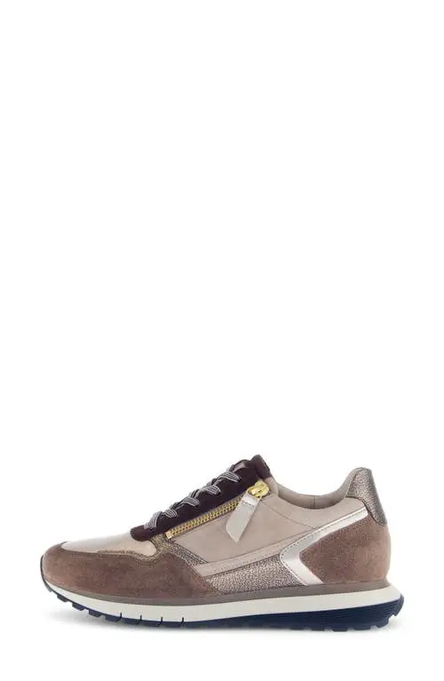 Gabor Cora Low Top Sneakers With Metallic Accents