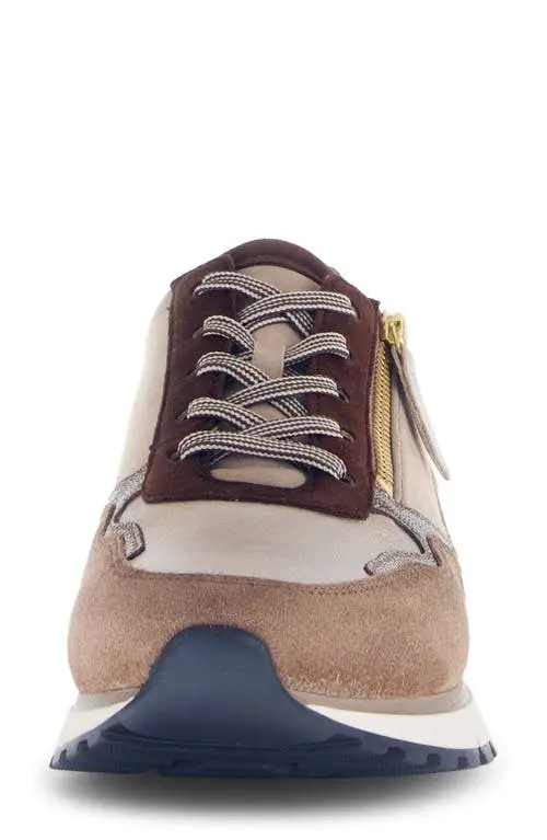Gabor Cora Low Top Sneakers With Metallic Accents