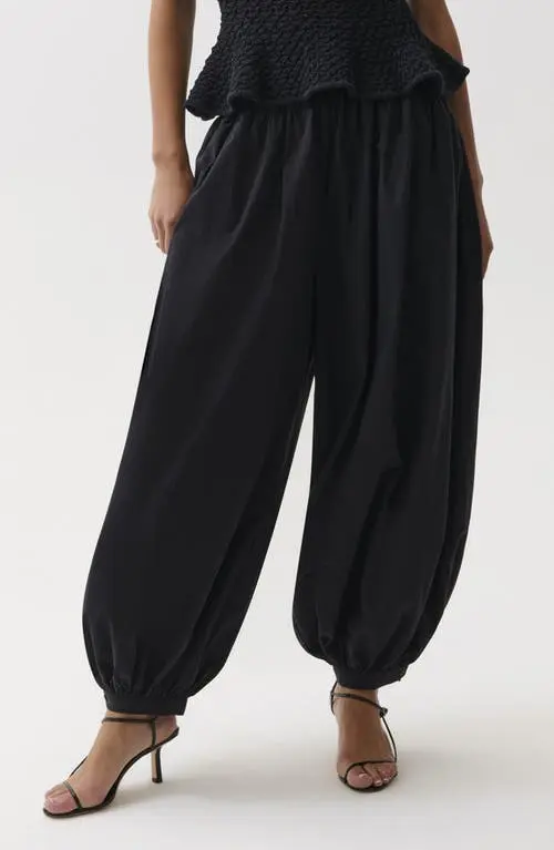 PISTOLA Liya Relaxed Balloon Pants - Noir