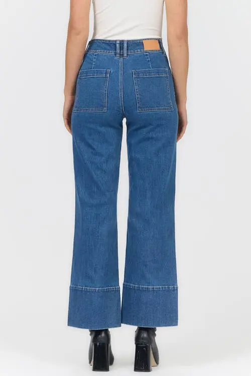 DEAR JOHN Holly High Waist Straight Leg Jeans