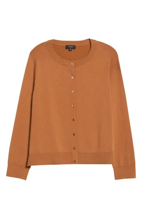 TAHARI ASL Fine-gauge Button-front Cardigan