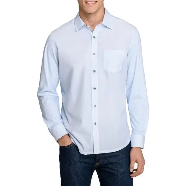 W.R.K Slim Fit Abstract Squiggle Reworked Button-up Shirt