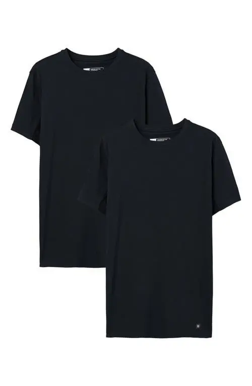 SAXX Droptemp™ Dry Cotton Crewneck Undershirt 2-pack - Black