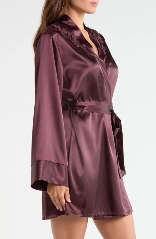 IN BLOOM BY JONQUIL Maddie Wrap Robe - Chocolate