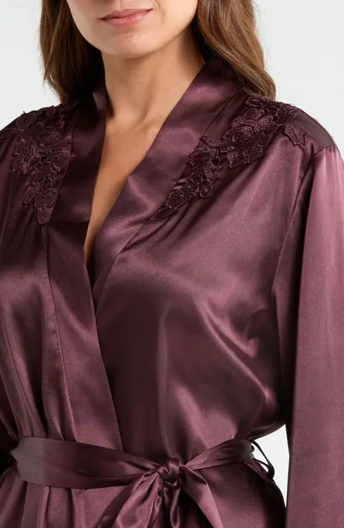 IN BLOOM BY JONQUIL Maddie Wrap Robe - Chocolate