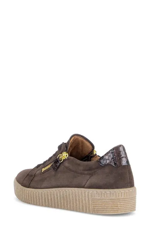 Gabor Diana Platform Sneakers With Side Zips