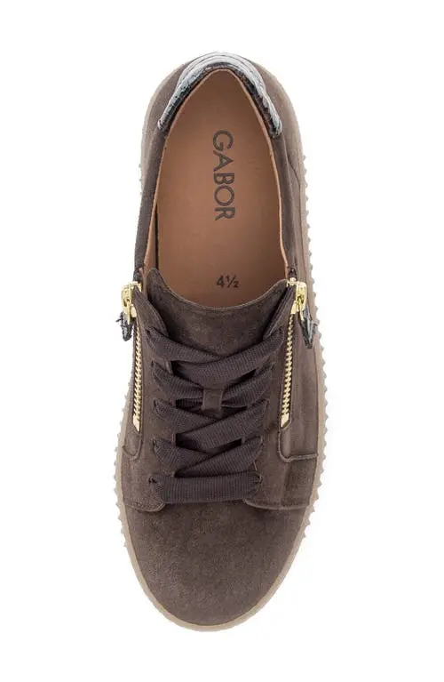 Gabor Diana Platform Sneakers With Side Zips