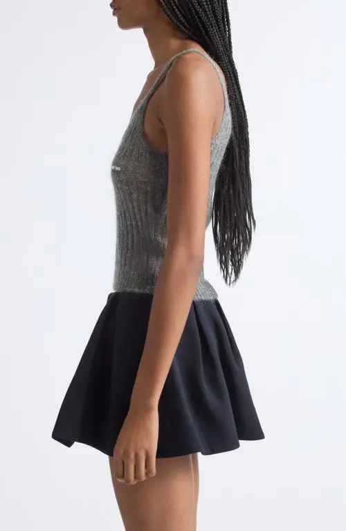 SHUSHU/TONG Wool & Mohair Blend Ribbed Sweater Camisole - Grey