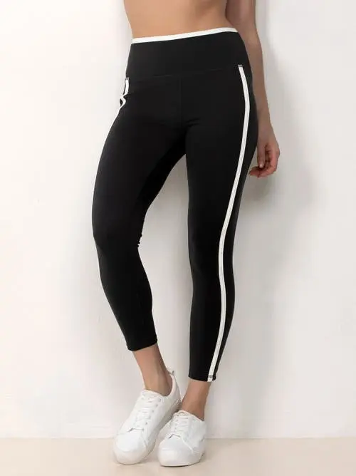 SINGLE STITCH Daily High Rise 7/8 Legging - Black