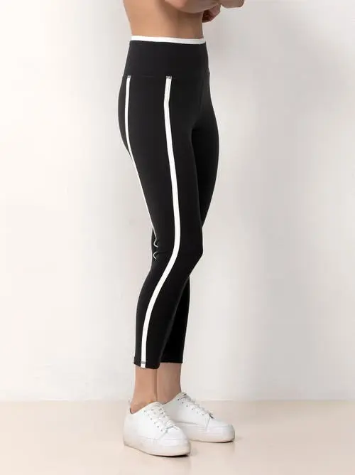 SINGLE STITCH Daily High Rise 7/8 Legging - Black