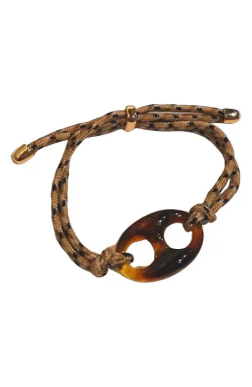 MACRAE & CO. Chalet Adjustable Cord Bracelet - Brown