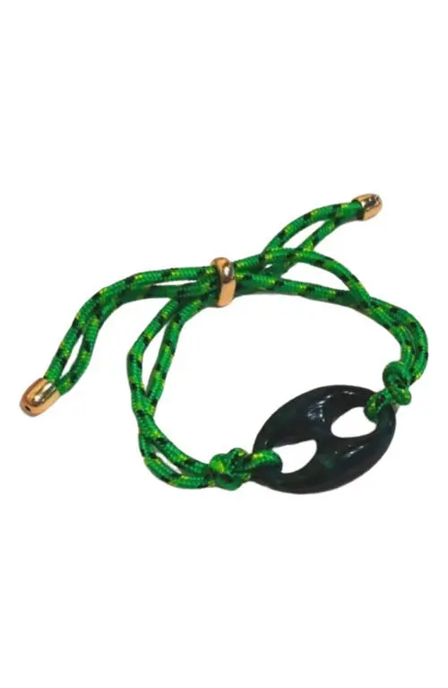 MACRAE & CO. Chalet Adjustable Cord Bracelet - Green