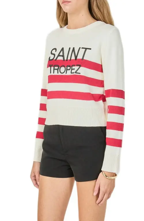 Endless Rose Saint Tropez Stripe Ribbed Sweater
