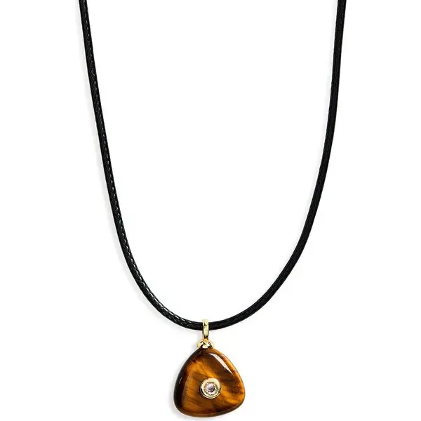 PANACEA Tiger's Eye Pendant Cord Necklace