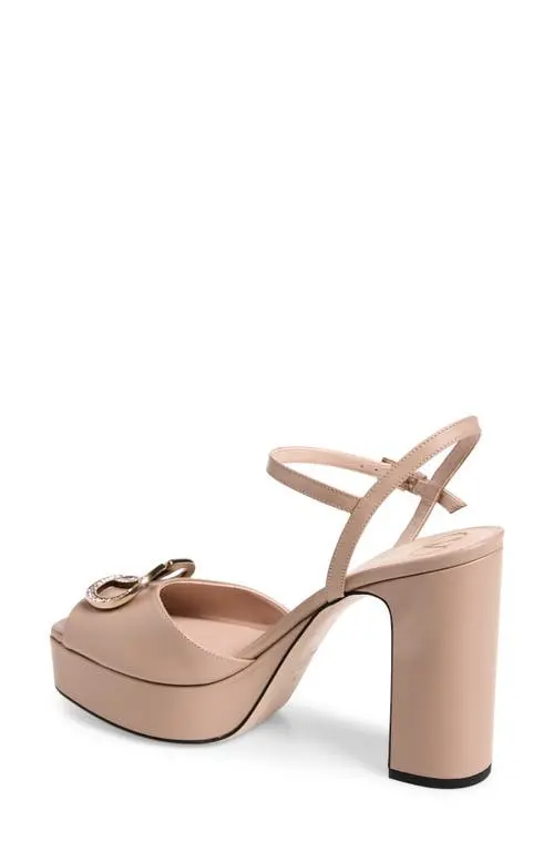Valentino Garavani Rhinestone Vlogo Platform Sandal