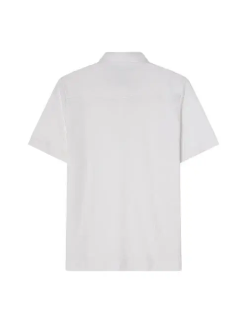 Robert Talbott Taylor Pique Linen Polo - White