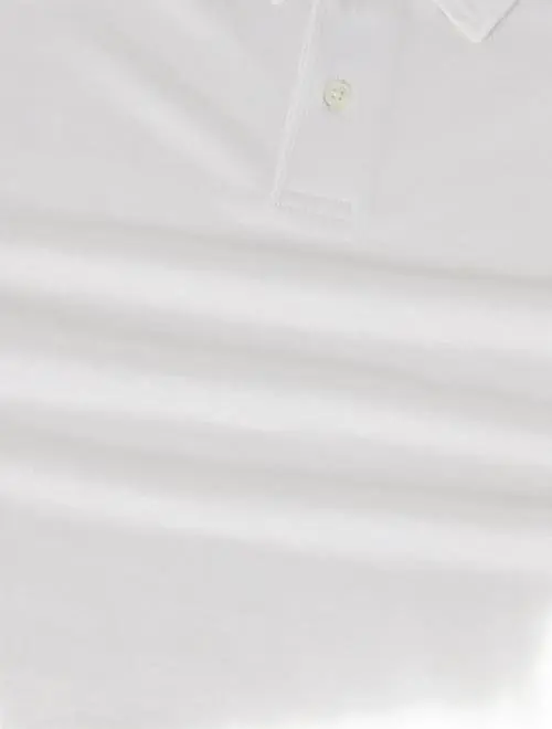 Robert Talbott Taylor Pique Linen Polo - White