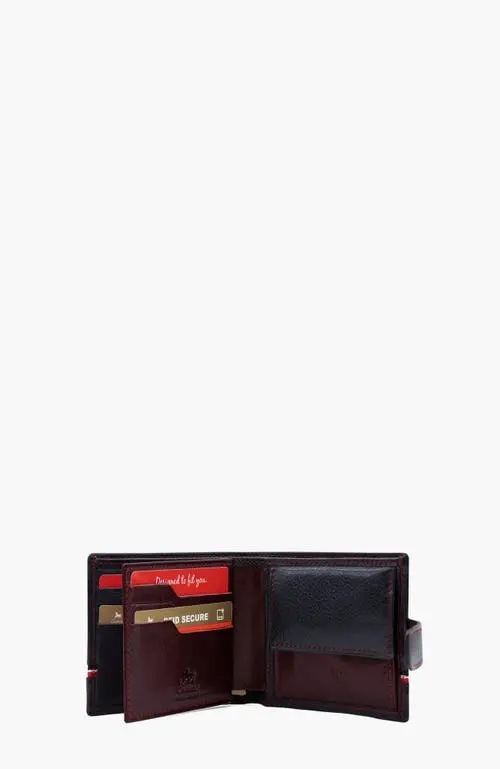 CAVALINHO The Sailor Bifold Leather Wallet 516 - Navy