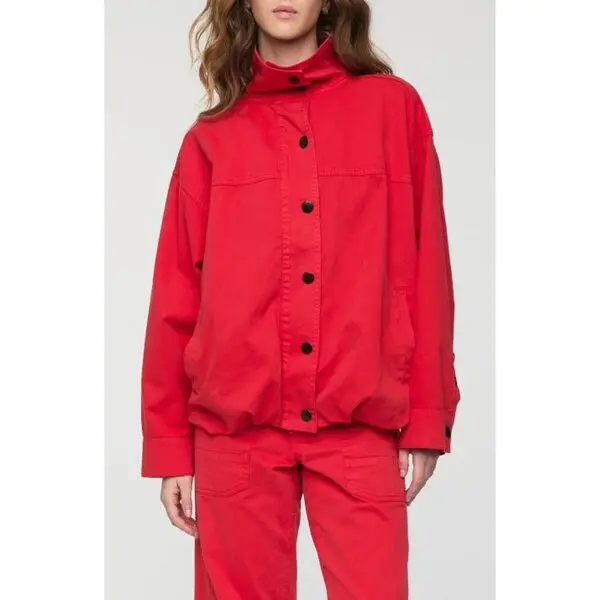 PISTOLA Cotton Bomber Jacket With Stand Collar - Negroni