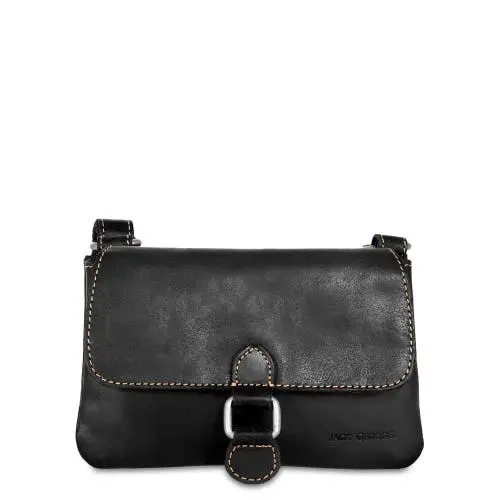 JACK GEORGES Voyager Mini Crossbody Bag - Black