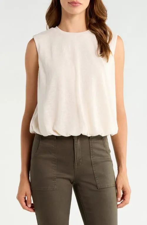 Sanctuary Quinn Bubble Sleeveless Top - Bone