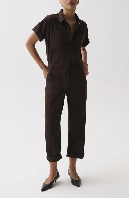 PISTOLA Cruz Cotton Jumpsuit - Mocha