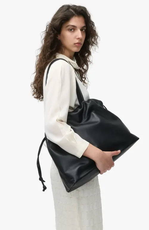 LEMIZ Asisi Large Leather Carryall Tote