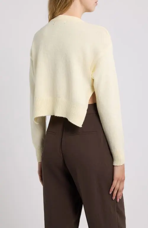 Deluc Teide Fuzzy Cardigan - Ecru