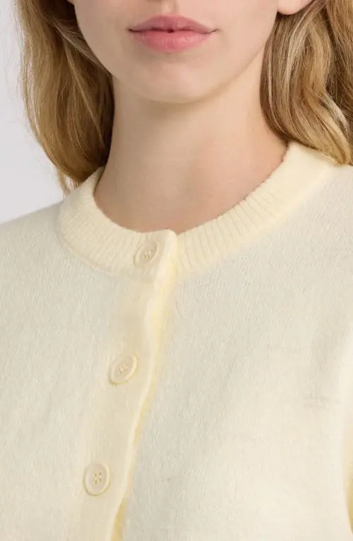 Deluc Teide Fuzzy Cardigan - Ecru