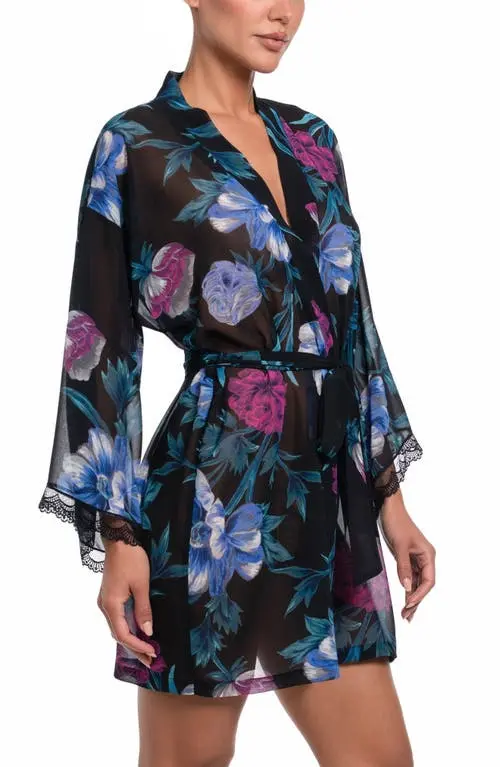 IN BLOOM BY JONQUIL Bailee Floral Chiffon Wrap Robe