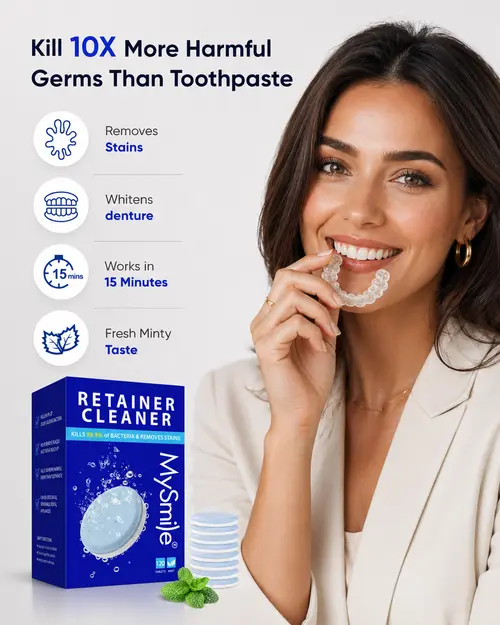 MYSMILE Retainer And Dental Appliance Cleaning Tablets