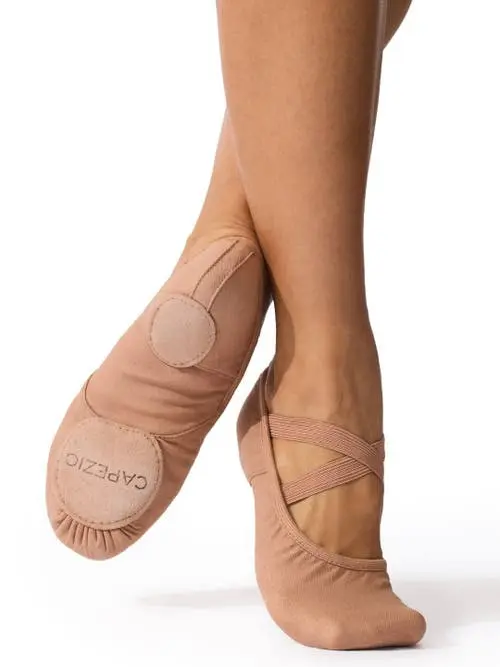 CAPEZIO Hanami Canvas Ballet Shoe - Beige