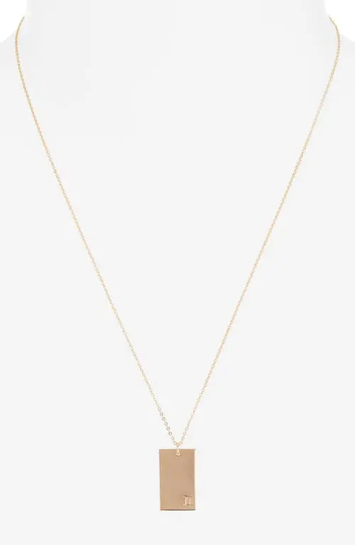 SET & STONES Goldie Zodiac Pendant Necklace - Gold/gemini