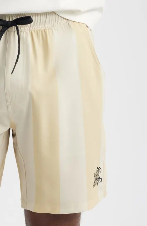 SANTO STUDIO Striped Tech Shorts