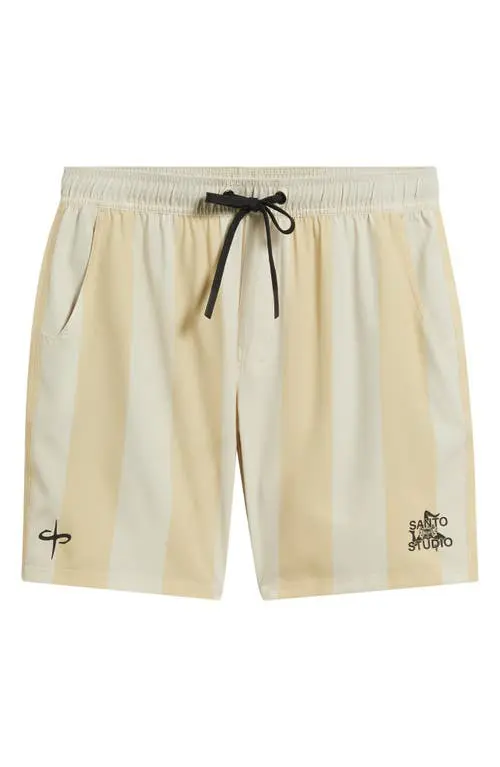 SANTO STUDIO Striped Tech Shorts