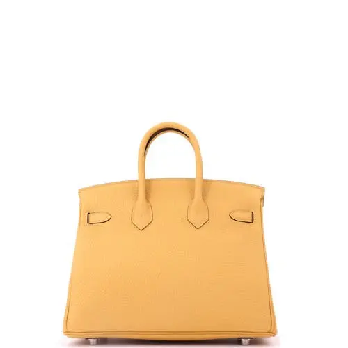 Hermès Birkin Handbag Togo With Palladium Hardware 25 - Yellow