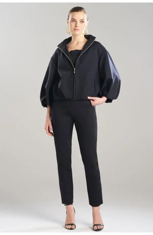 Natori Techno Crepe Bomber Jacket
