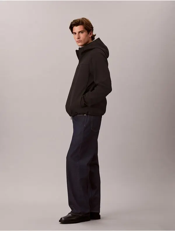 Calvin Klein Hooded Softshell Jacket - Black