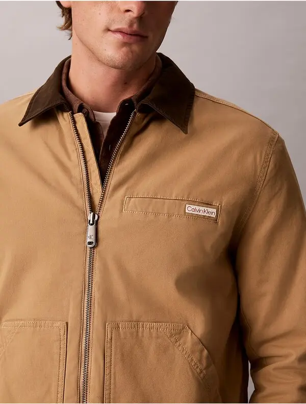 Calvin Klein Cotton Canvas Workwear Jacket