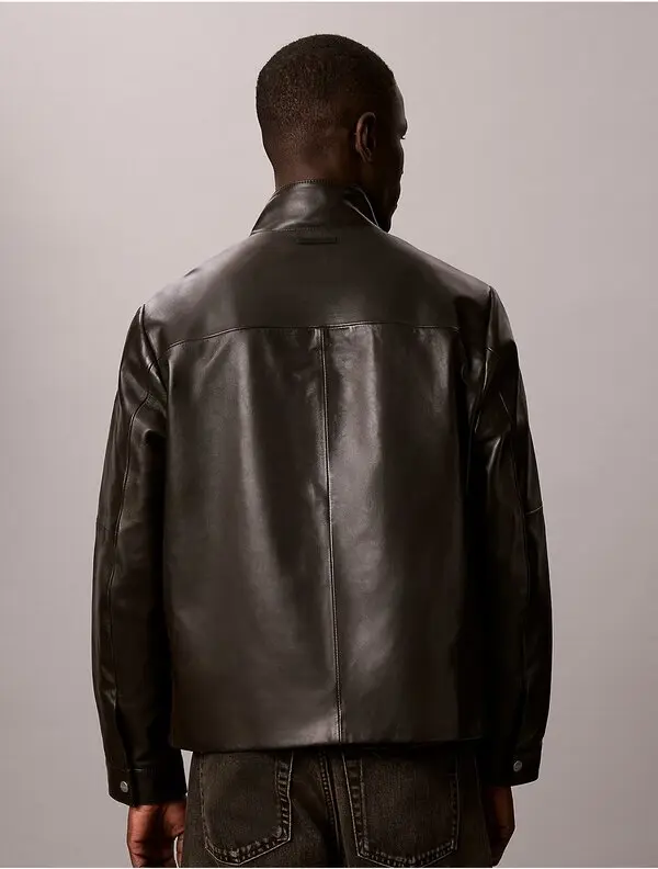 Calvin Klein Lamb Leather Zip Jacket