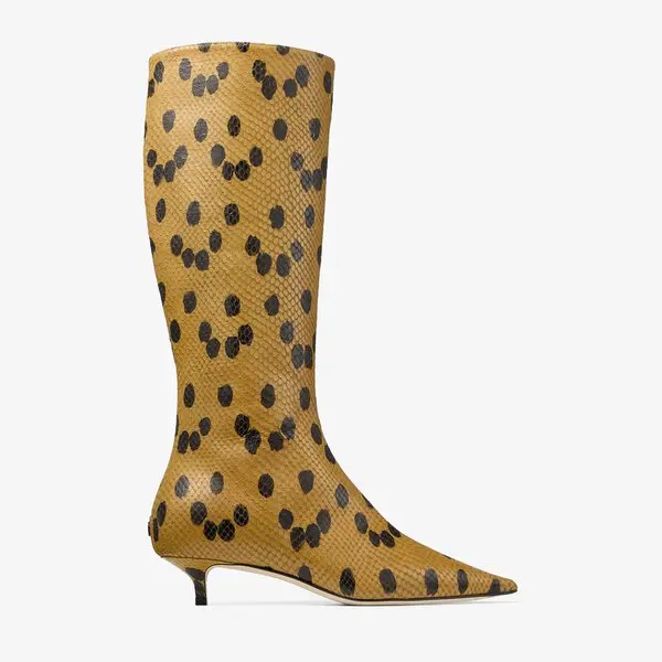 JIMMY CHOO Amis Knee-high Boots - Cigar/black