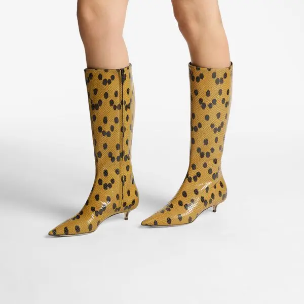 JIMMY CHOO Amis Knee-high Boots - Cigar/black