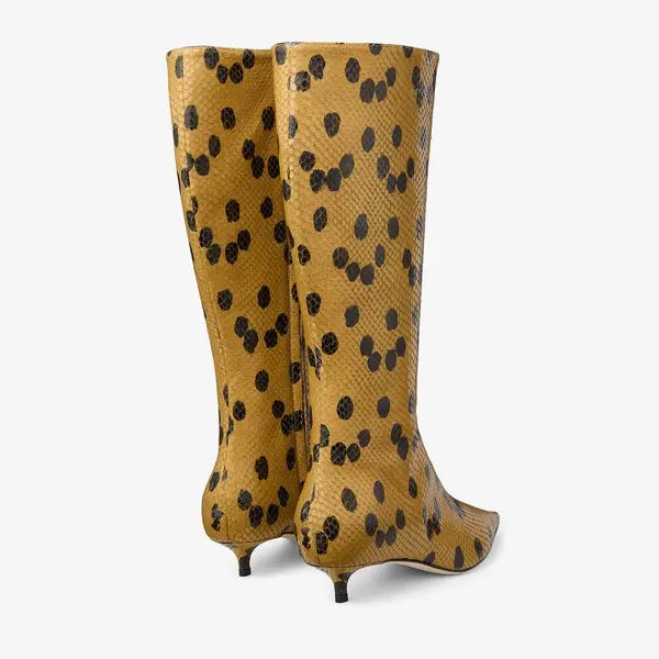 JIMMY CHOO Amis Knee-high Boots - Cigar/black