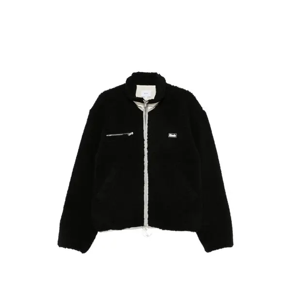 Rhude Fleece Zip-up Jacket - Black