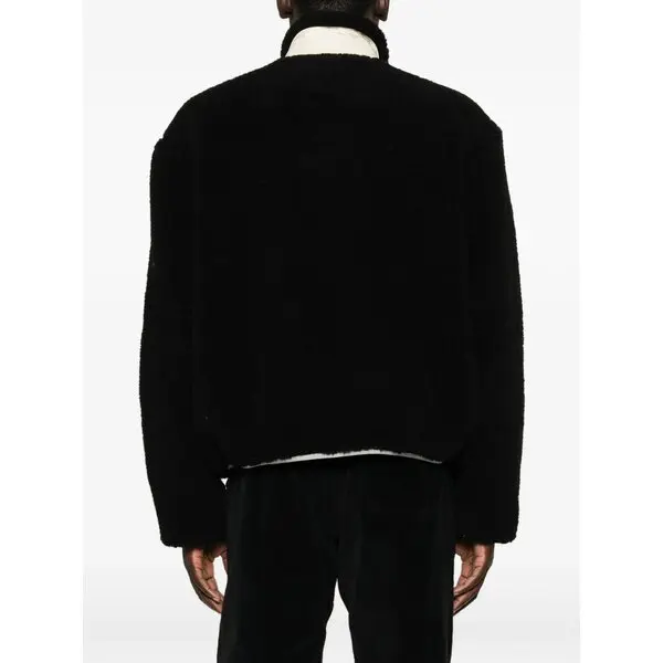 Rhude Fleece Zip-up Jacket - Black