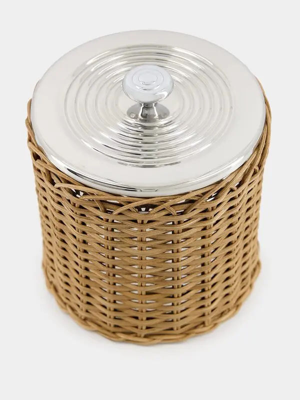 GIOBAGNARA Large Rattan Ice Bucket