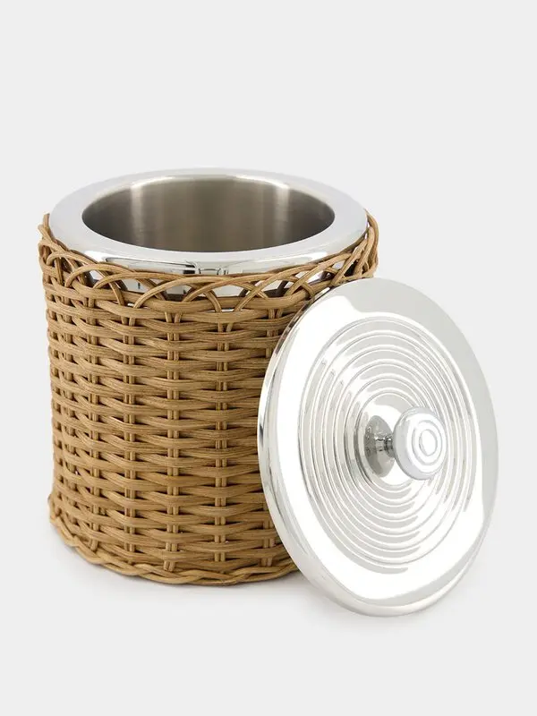GIOBAGNARA Large Rattan Ice Bucket