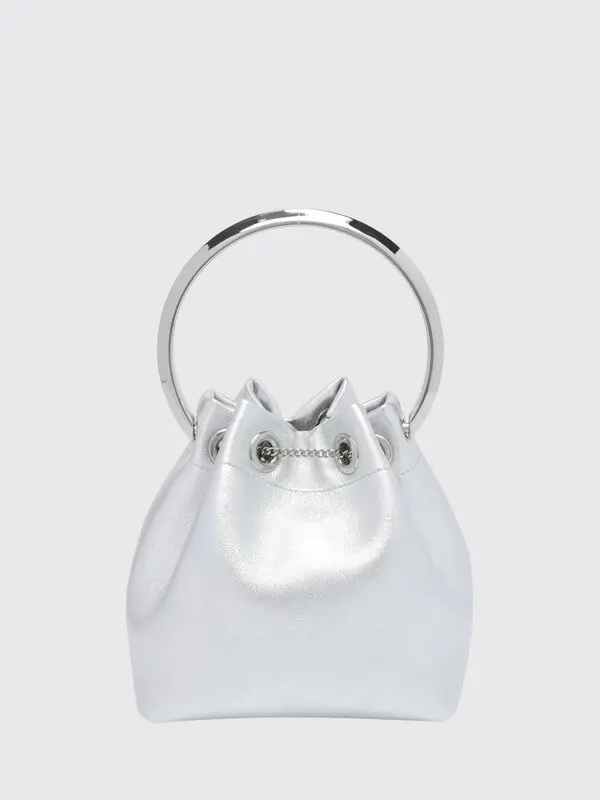 JIMMY CHOO Mini Bucket Bag With Metal Hoop Handle