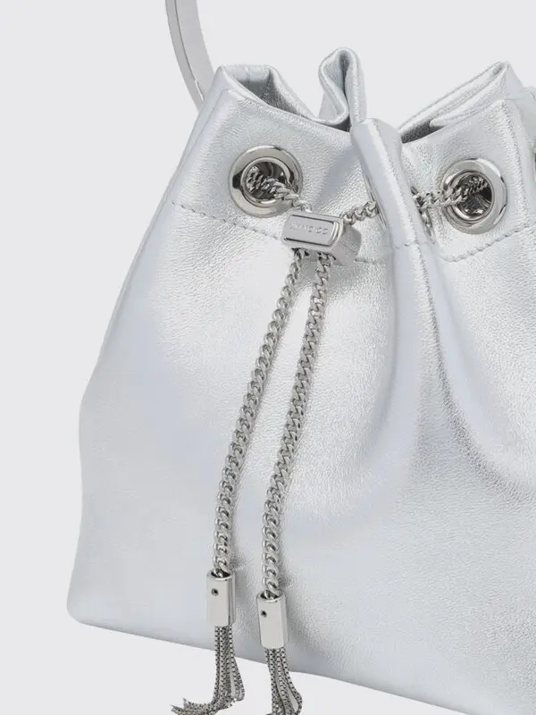 JIMMY CHOO Mini Bucket Bag With Metal Hoop Handle